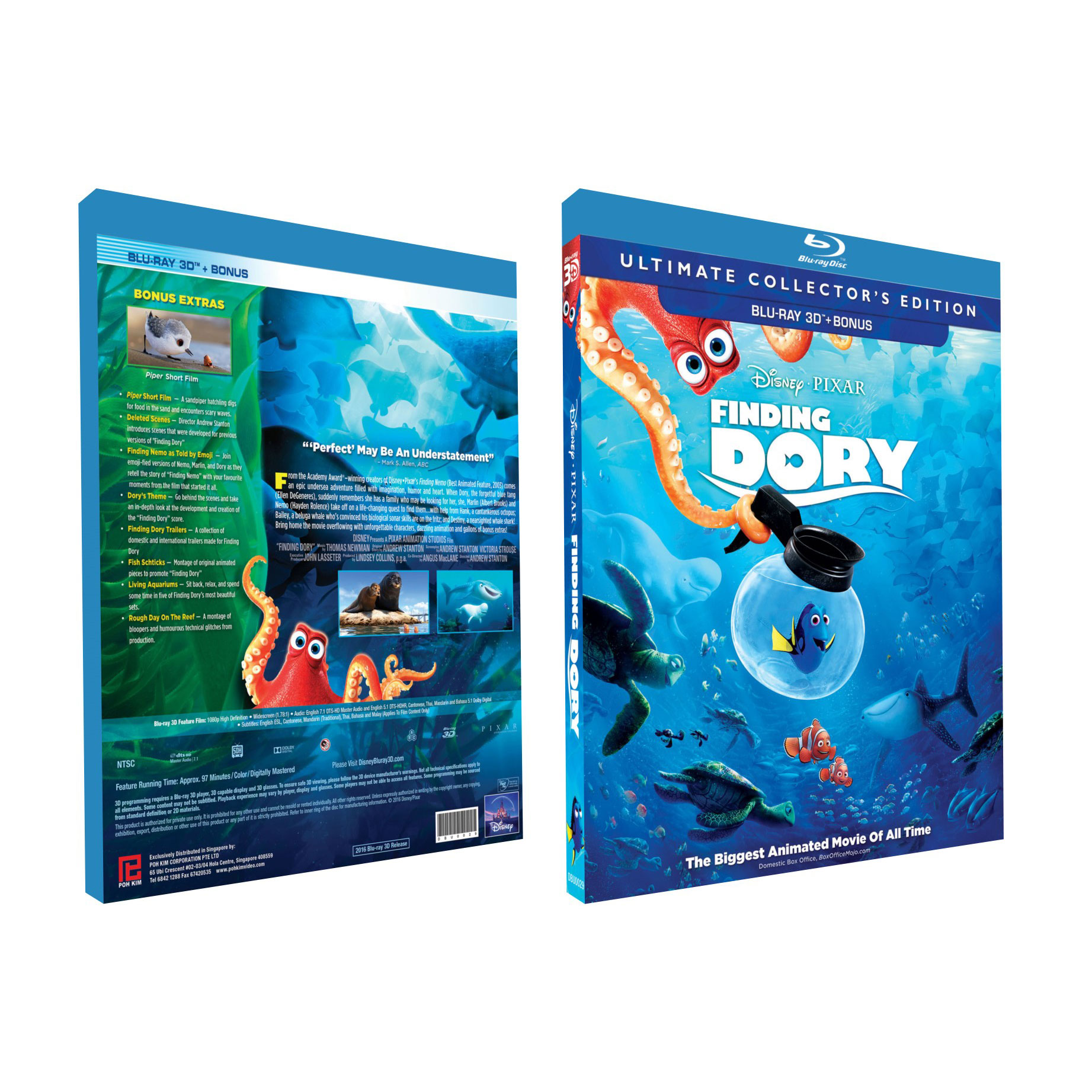 Finding Dory (3D Blu Ray + 2D Bonus) - Poh Kim Video